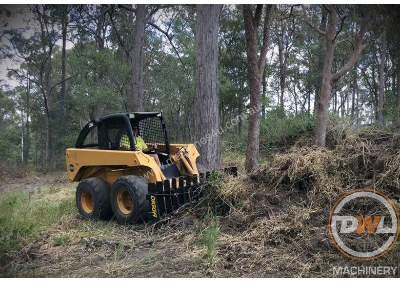 New 2019 digga DIGGA STICK RAKE SKID STEER EXCAVATOR TRACTOR BOBCAT ...