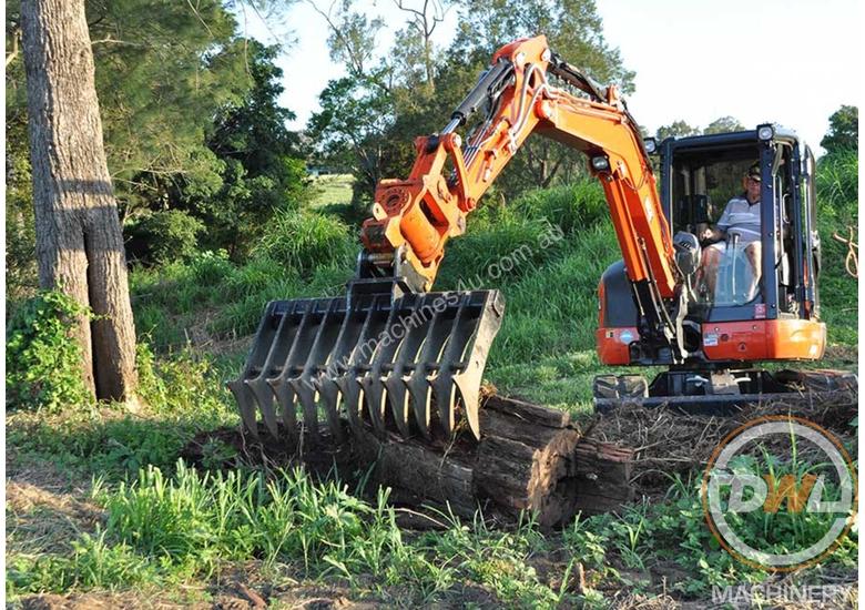 New 2019 digga DIGGA STICK RAKE SKID STEER EXCAVATOR TRACTOR BOBCAT ...