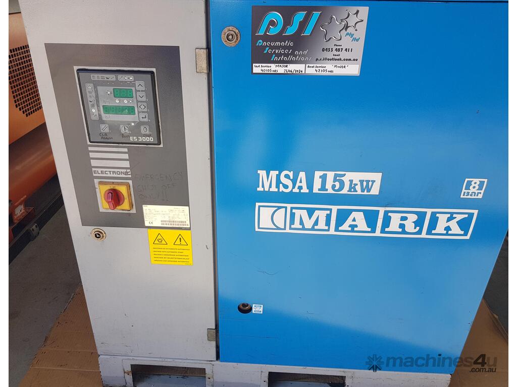 Used mark Mark MSA15 Kaeser 7 5kw 3in1 Champion 22kw Pulford Pilotair ...