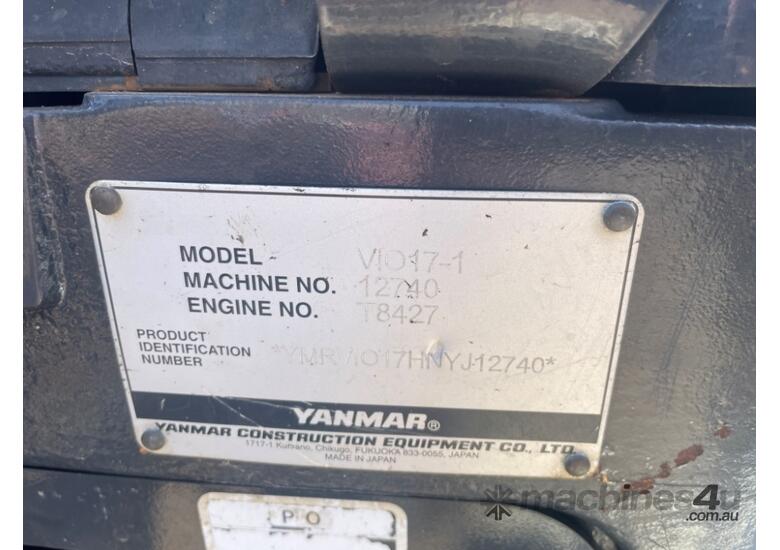 Used 2022 Yanmar 2022 Yanmar VI017-1 Excavator Excavator in , - Listed ...