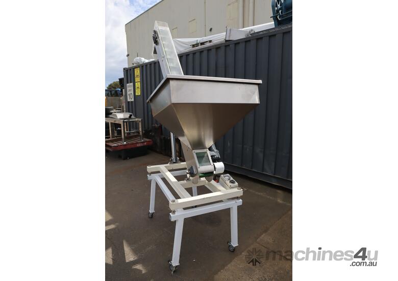 Used Hopper Elevator Stainless Hopper Elevator Incline Belt Conveyor ...