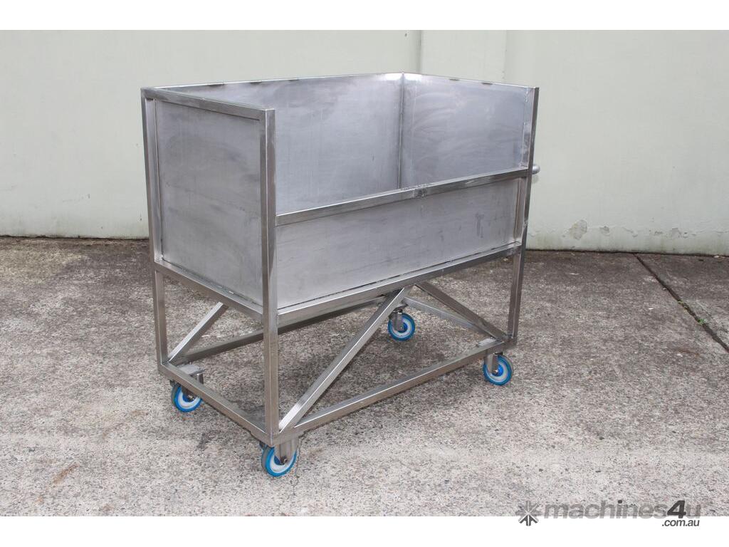 used Stainless Steel Trolley Bin Stainless Steel Trolley in CONDELL ...