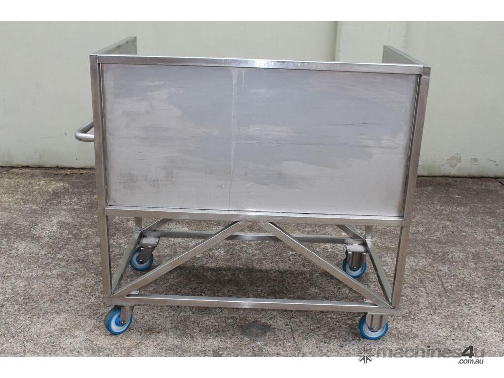 used Stainless Steel Trolley Bin Stainless Steel Trolley in CONDELL ...