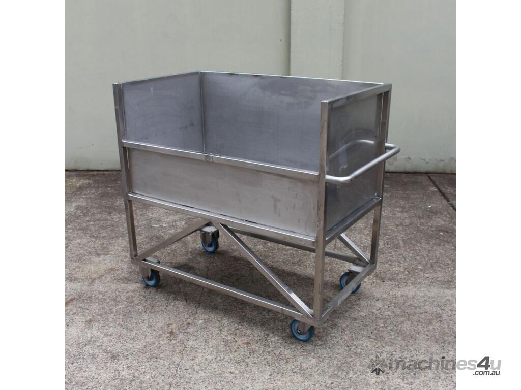 used Stainless Steel Trolley Bin Stainless Steel Trolley in CONDELL ...