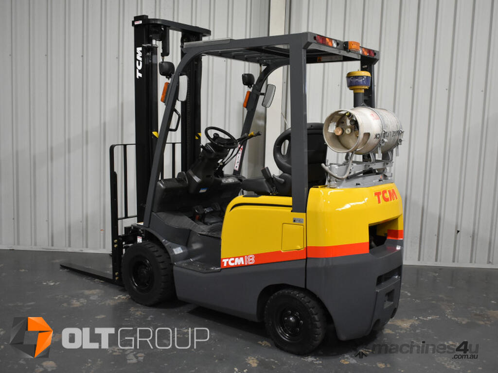 Used 2017 tcm USED TCM FHGE18T4 1 8 TONNE FORKLIFT FOR SALE EFI ENGINE Counterbalance Forklifts ...