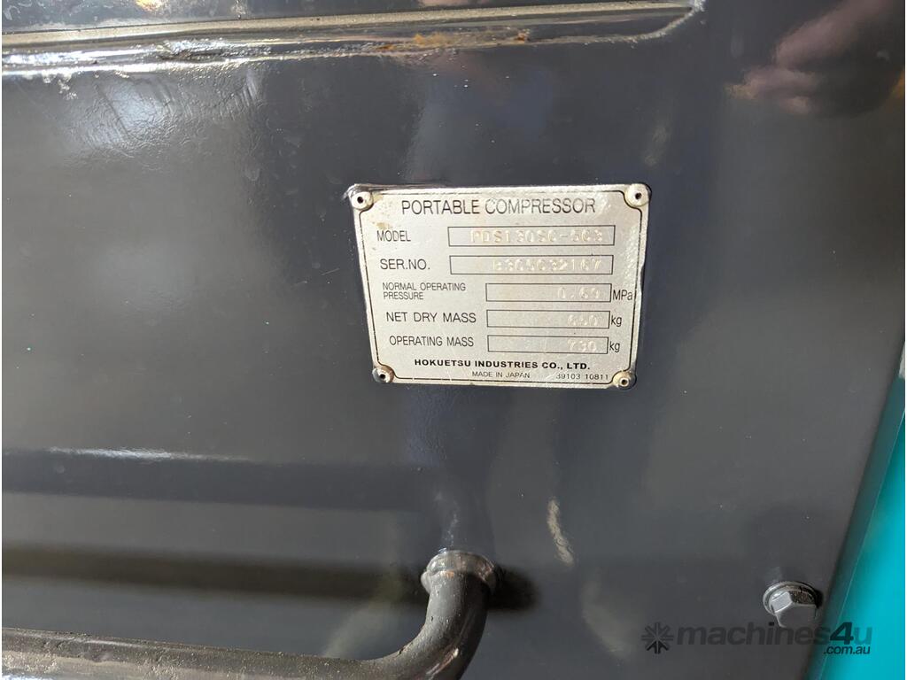 Used airman PDS130 SC3 Screw Compressors in ROCKLEA, QLD