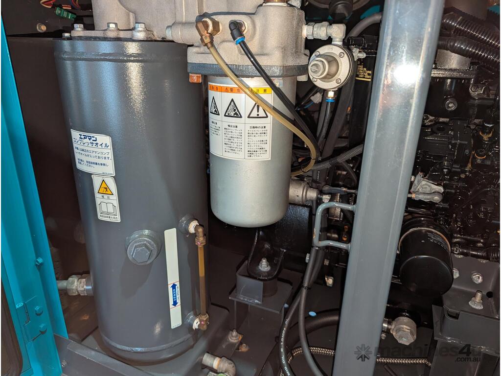 Used airman PDS130 SC3 Screw Compressors in ROCKLEA, QLD