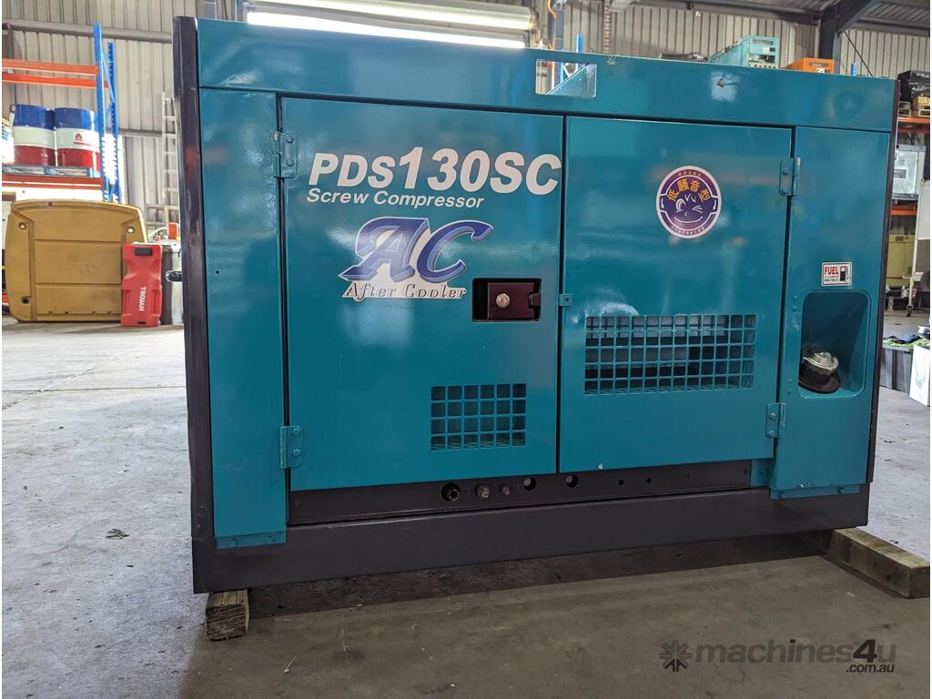 Used airman PDS130 SC3 Screw Compressors in ROCKLEA, QLD