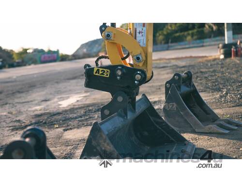 New attach2 Sure-Grip HYDRAULIC QUICK COUPLER 320 MM PIN CENTER Quick Hitch in , - Listed on ...