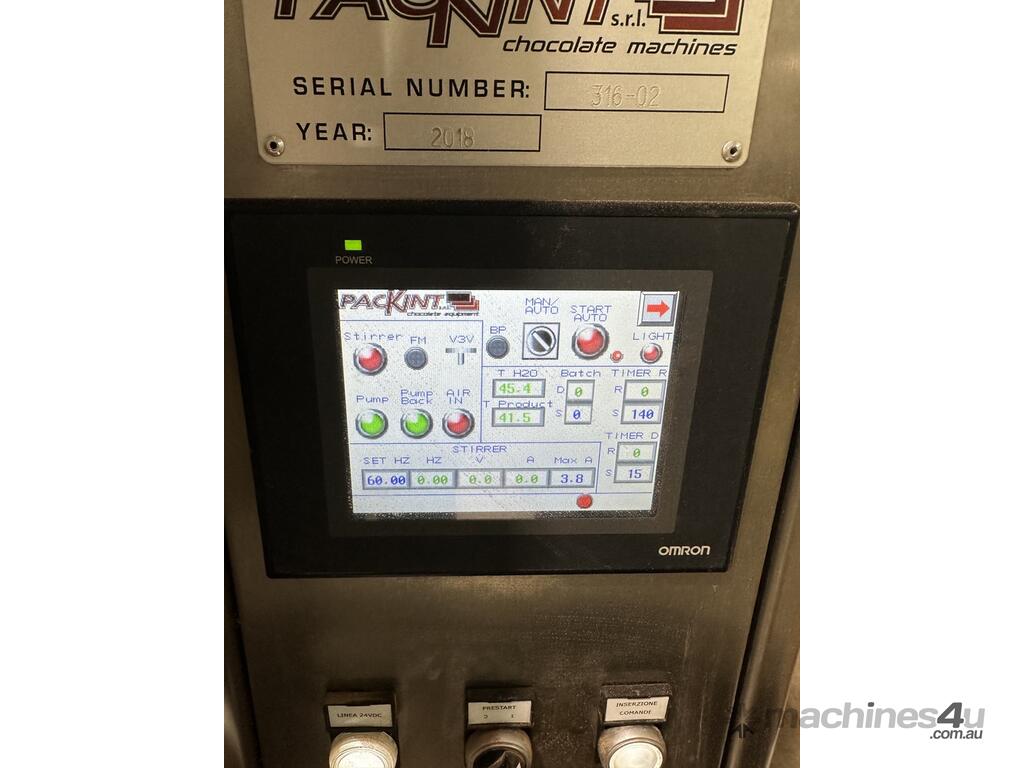 Used 2002 Packint Ball refiner pre-refiner power-conche cocoa chocolate ...