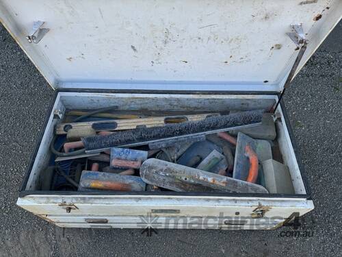 Used Gasweld Tool Box With Miscellaneous Concreting Supplies in ...