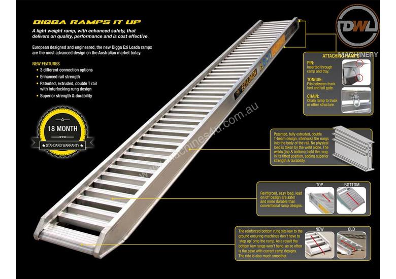 New 2019 digga DIGGA ALUMINIUM LOADING RAMP Loading Ramp Attachments ...