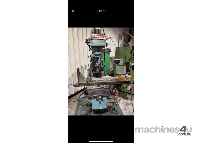 Used eumega Milling machine Mill three phase 415 volt Eumega NT30 ...