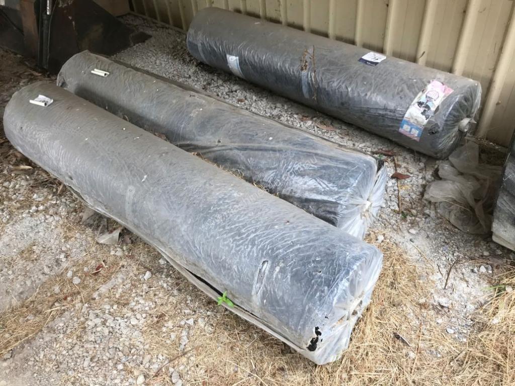 Used Weel Gunnel Quantity of 3 Weel Gunnel Weed Blocking Mats Weed ...