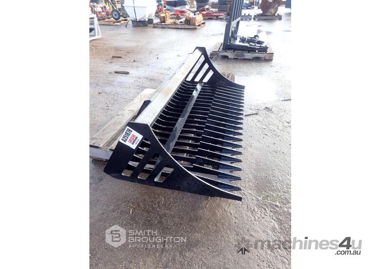 Used SUIHE SH66 1680MM RAKE BUCKET TO SUIT SKID STEER LOADER UNUSED ...