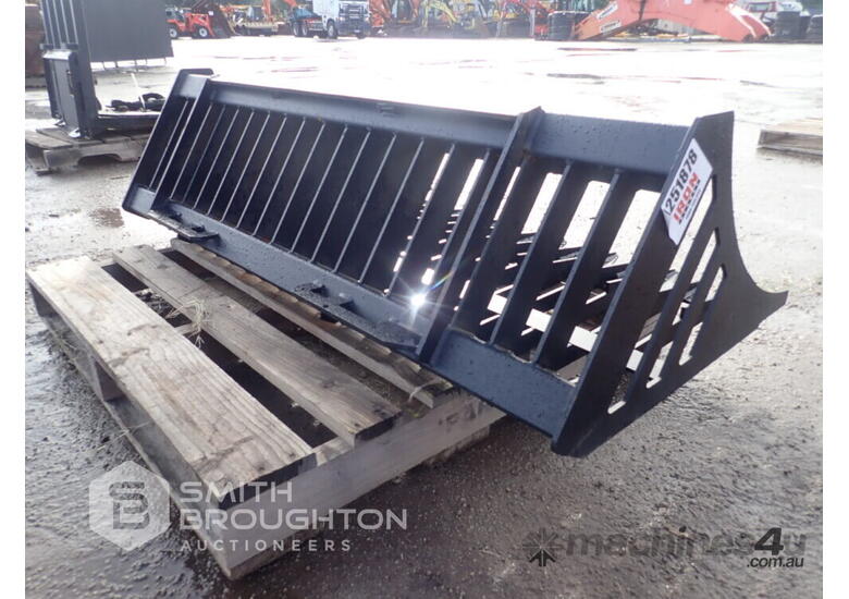 Used SUIHE SH66 1680MM RAKE BUCKET TO SUIT SKID STEER LOADER UNUSED ...
