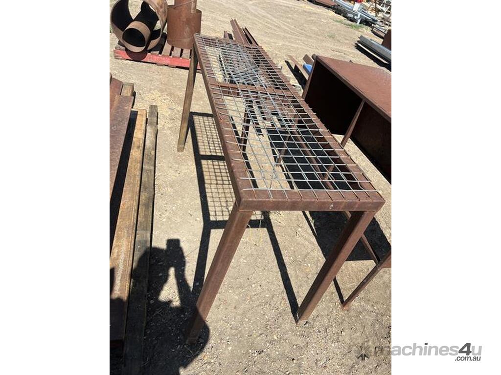 Used Workbench Workbench w Solid Steel Mesh Top Work Benches in ...