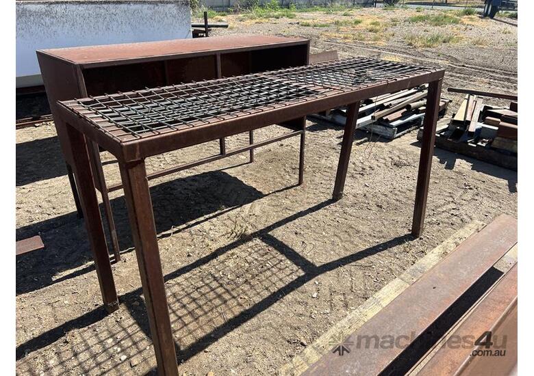 Used Workbench Workbench w Solid Steel Mesh Top Work Benches in ...