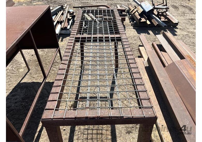 Used Workbench Workbench w Solid Steel Mesh Top Work Benches in ...