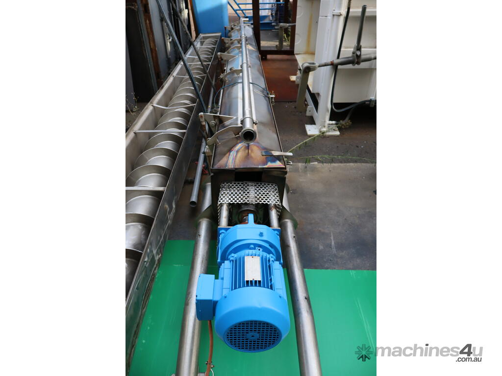 Used Screw Auger 2x Stainless Steel Jacketed Screw Auger - 5 5m 5 6m ...