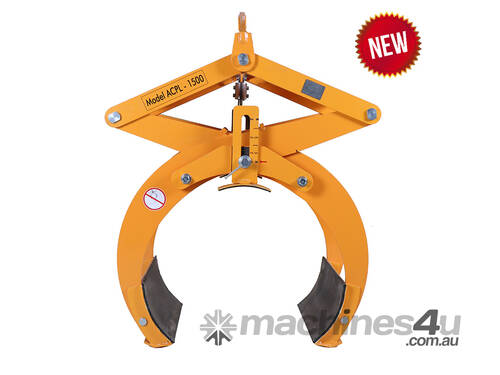 New Aardwolf Concrete Pipe Lifter Lifting attachment Excavator Pipe ...
