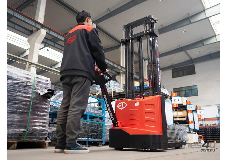 New ep equipment ES12-12MM SERIES ELECTRIC PALLET STACKER 1 2T LIGHT DUTY STACKER Pallet Trucks ...