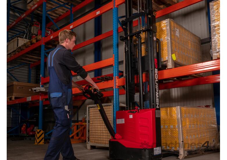 New ep equipment ES12-12MM SERIES ELECTRIC PALLET STACKER 1 2T LIGHT DUTY STACKER Pallet Trucks ...