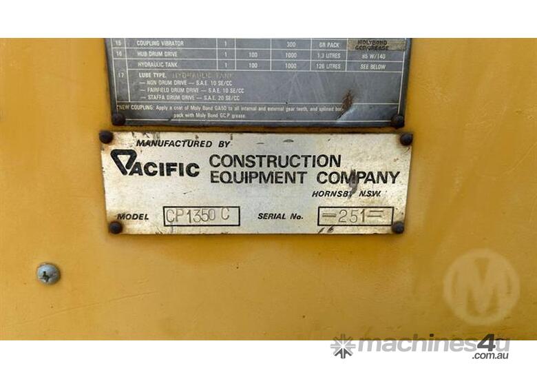Used pacific Pacific CP1350C Single Drum Smooth Rollers (1073992 ...