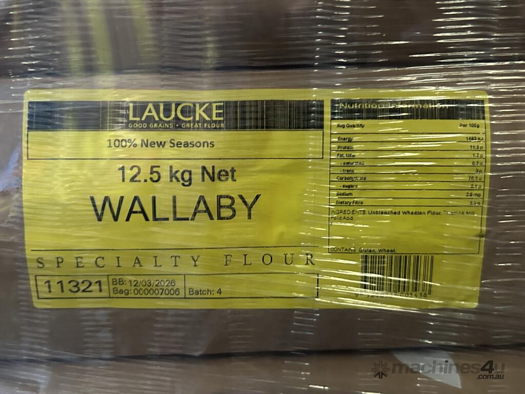 Used refer to below strict notes re Approx 80x Laucke 12 5kg Wallaby ...