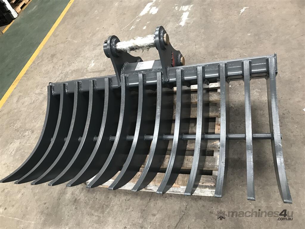 New 2025 roo attachments Stick Rake to Suit 20T Excavator - 1900 mm ...