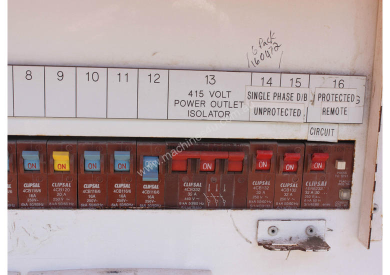 Used clipsal Power distribution board 10 Single 1x32A Distribution ...