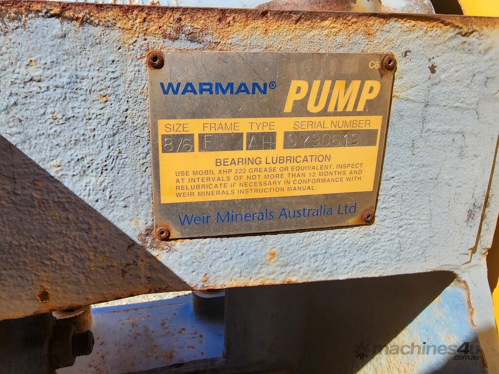 Used warman 8 6 FAH Pumps & Valves in JANDAKOT, WA