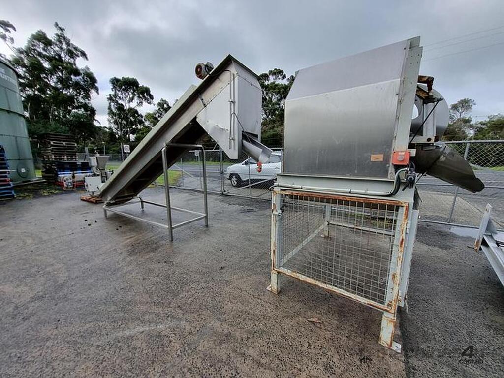 Used GREER TUMBLE GREER TUMBLE MIXER with incline conveyor Commercial ...