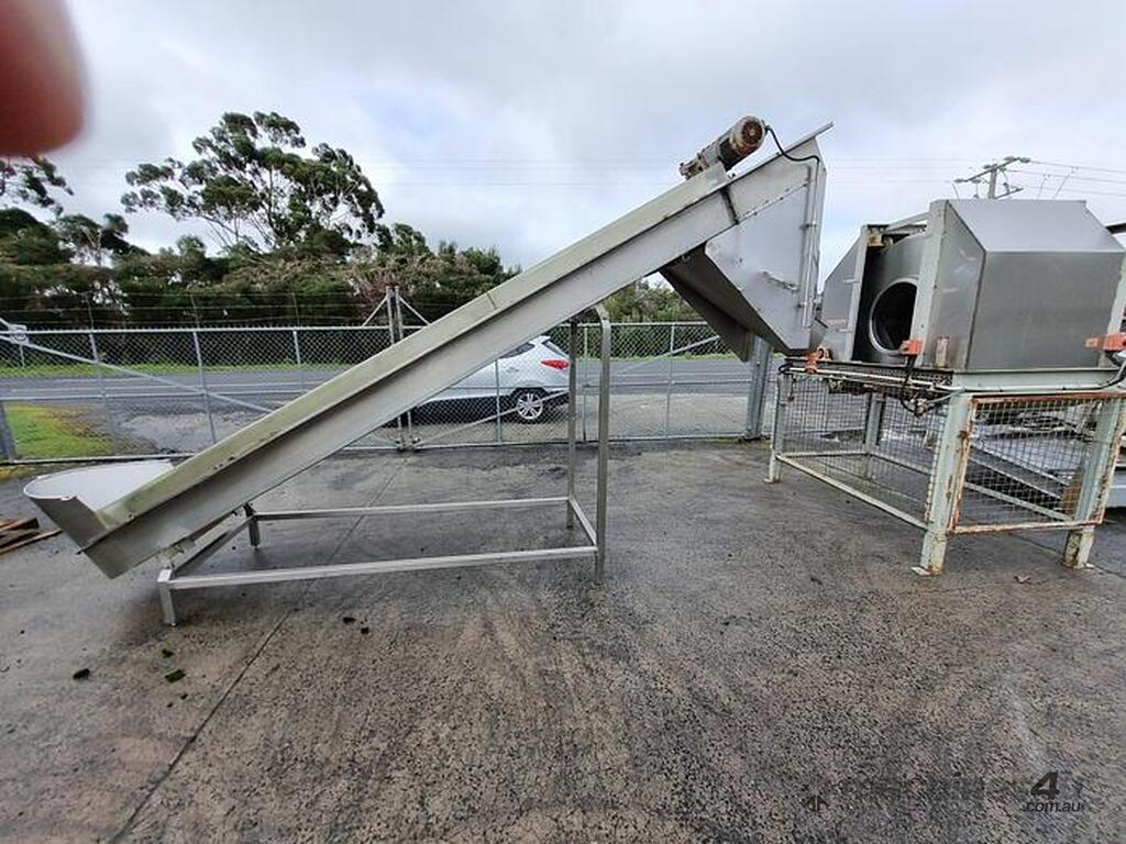 Used GREER TUMBLE GREER TUMBLE MIXER with incline conveyor Commercial ...