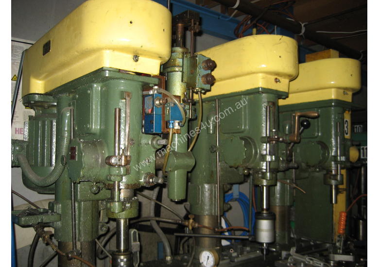 Used HIW Rochling 3-Head Gang Drilling Tapping Machine with Air ...