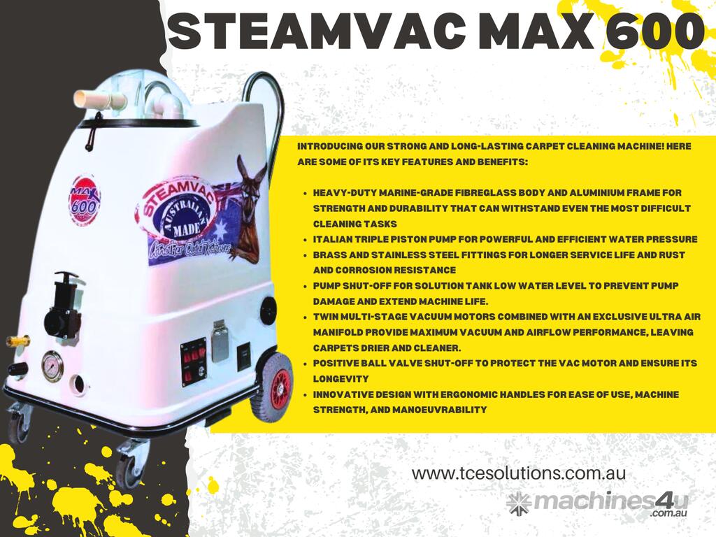 New 2022 steamvac MAX 600 Carpet Extractor (870194)