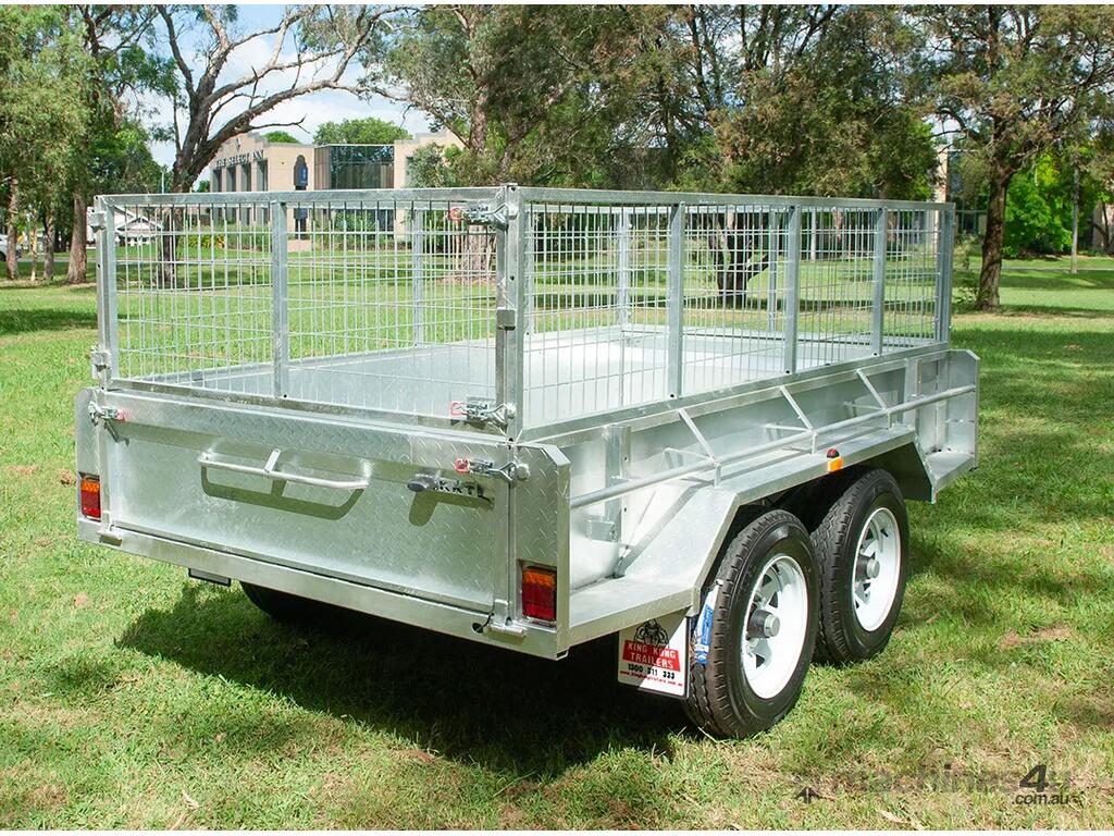 Buy New King kong Trailers 10x6 Tandem Axle Galvanised Box Trailer ...