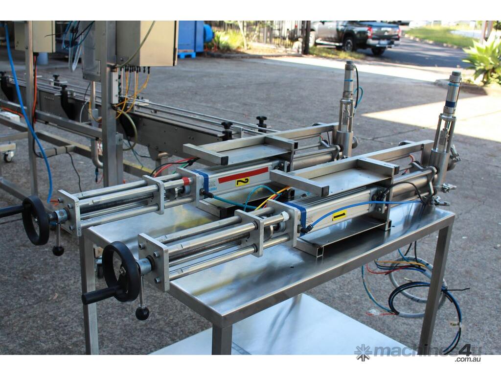 used Piston Filler with Conveyor System Liquid Filler in CONDELL PARK, NSW