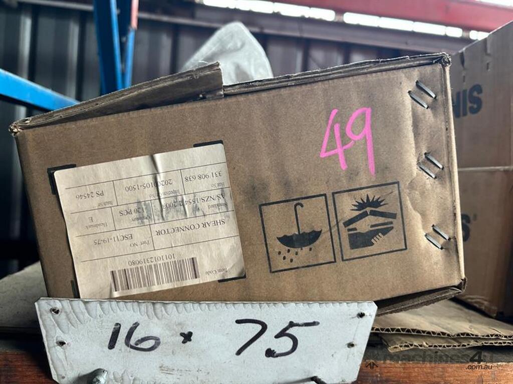 Used 3 X PALLETS ASSORTED SHEAR CONNECTORS 13MM 3 X PALLETS ASSORTED ...