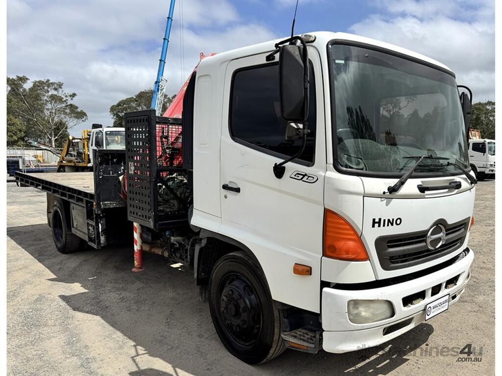 Buy Used 2003 Hino 2003 HINO GD1J SER FLAT BED TRUCK WITH FASSI CRANE Trucks (1080197) - Listed ...