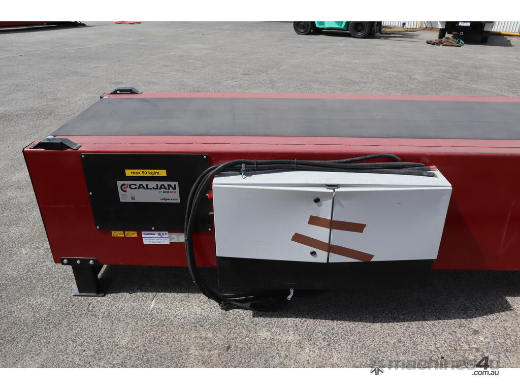 Used Caljan Long Extendable Telescopic Boom Motorised Belt Conveyor ...