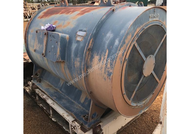Used siemens 850 kw 4 pole 6600 volt AC Electric Motor AC Electric ...