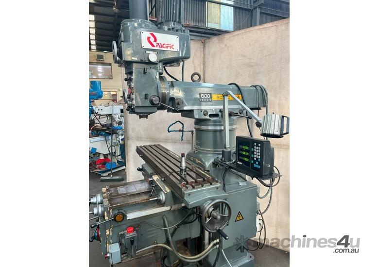 Used pacific Pacific FTV-5 Milling Machine with DRO and lots of ...