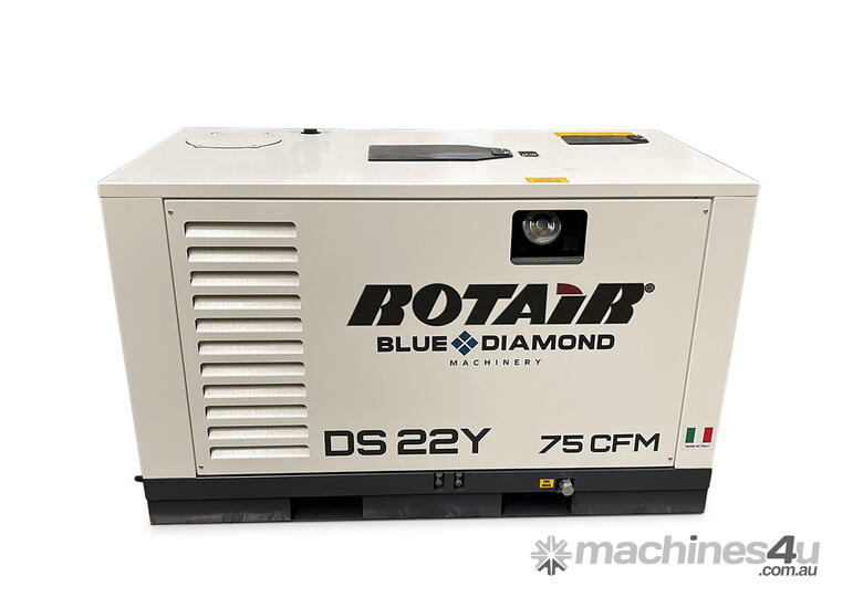 New 2022 rotair Portable Silent Box Compressor 23 HP 75CFM Rotair DS ...